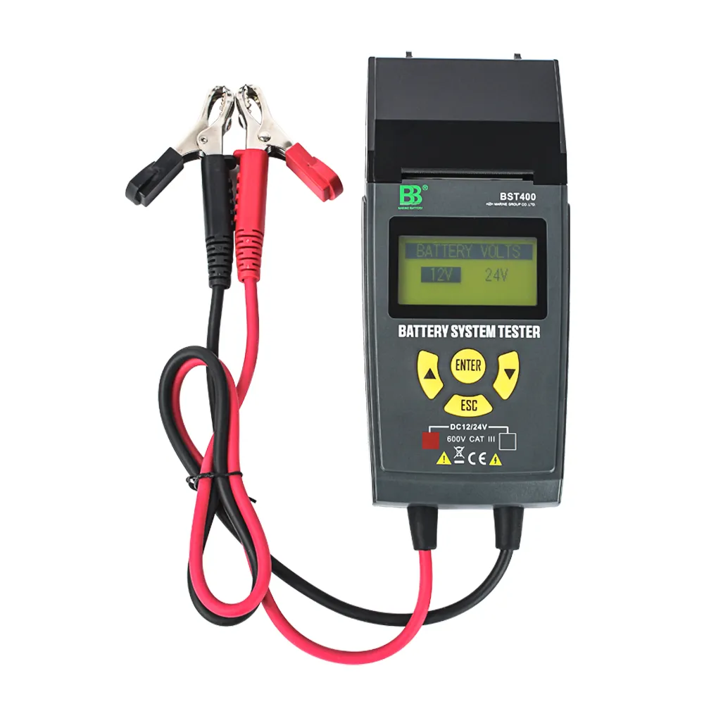 BB BST400 Marine Battery Tester with Print Function | 12V/24V