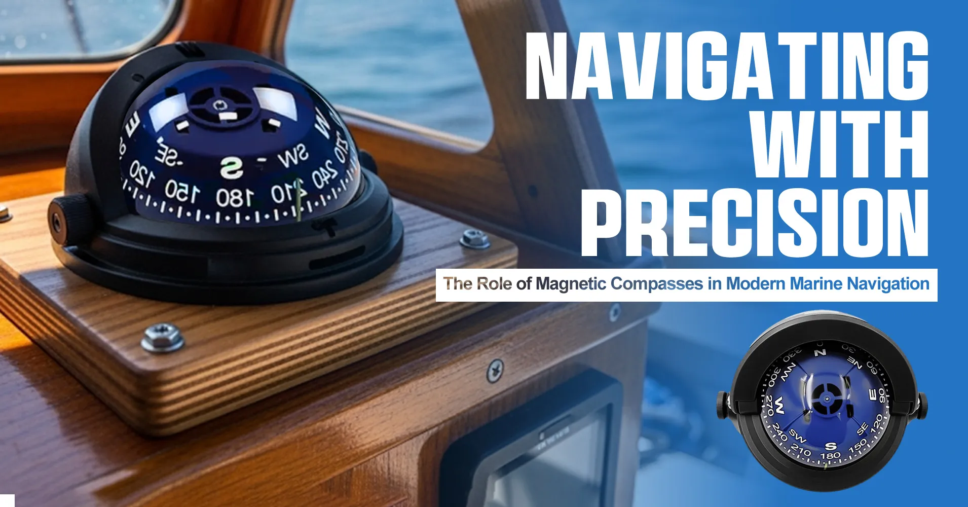 Marine Magnetic Compass: Working Principle, Boat Use, Errors & Tips | Compact Compass Guide