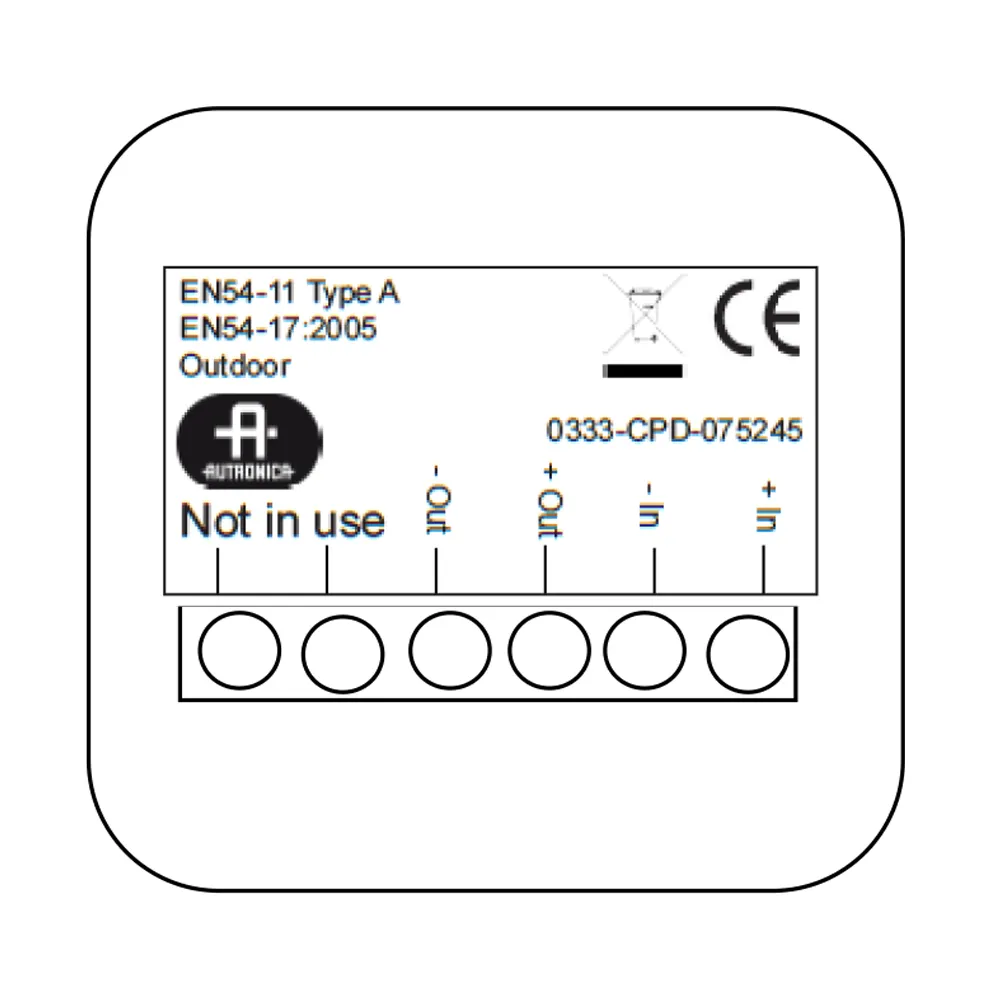 BF-510WP-HM Manual Call Point with SelfVerify – Weatherproof, Zone 2 ...