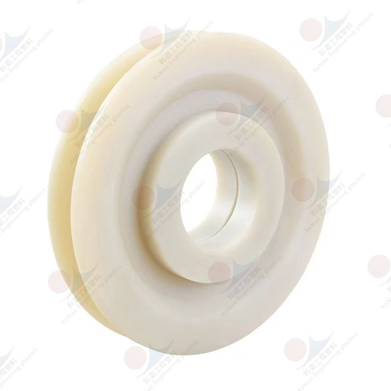 Customized Engineering Plastics MC PA6 Plastic Nylon Pulley For Heavy ...