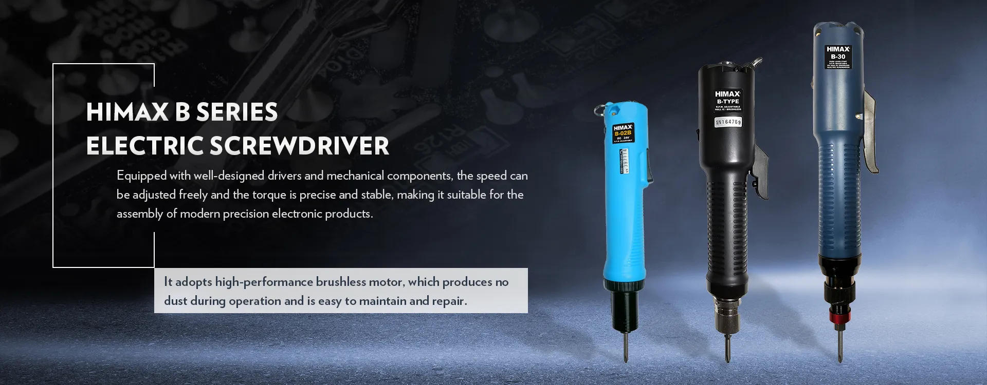 Himax Electric Screwdriver, DC TorqueTools