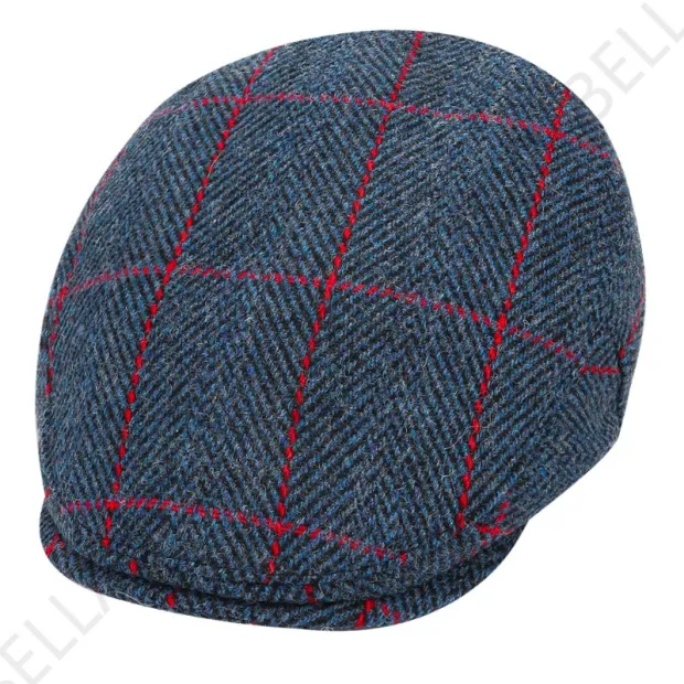 Wool Plaid Peaked Cap, Cheshire Flat Cap, Ivy Cap