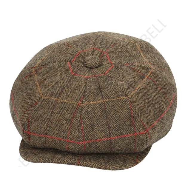 8 piece cap tweed,harris tweed 8 piece cap,8 piece newsboy cap