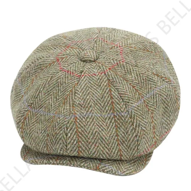 8 piece flat cap,8 piece cap tweed,8PANELS CAPS