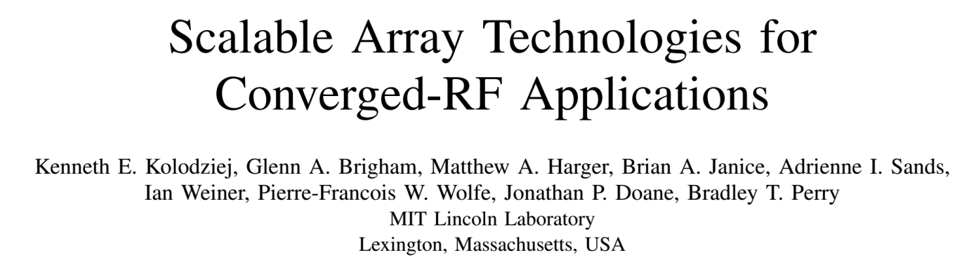 STAR Phased Array Breakthrough: Scalability Research and Practical ...