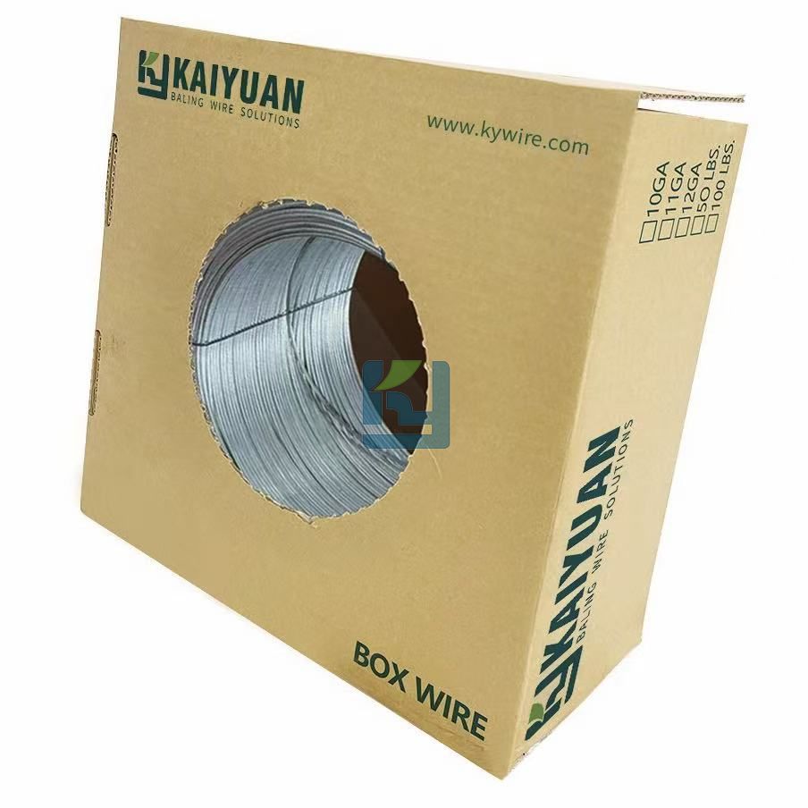 10 Gauge Galvanized Box Wire - 50lbs for Auto-Ty Baling Wire