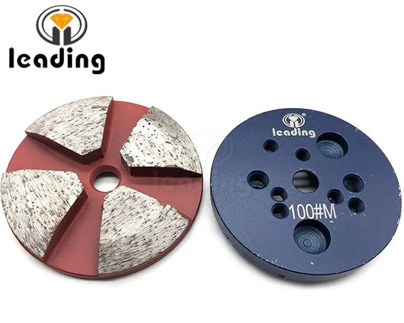 Metal Bond Pucks / Floor Grinding Discs 4 Cambered Segments