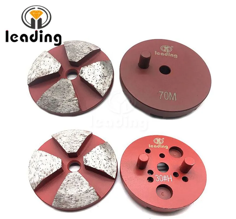 Metal Bond Pucks / Floor Grinding Discs 4 Cambered Segments