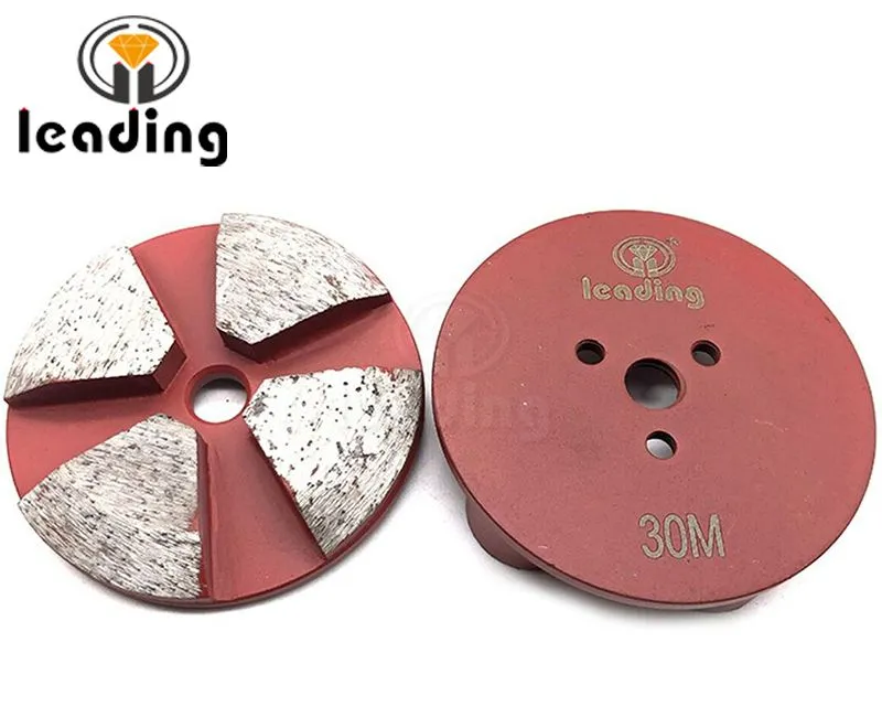 Metal Bond Pucks / Floor Grinding Discs 4 Cambered Segments