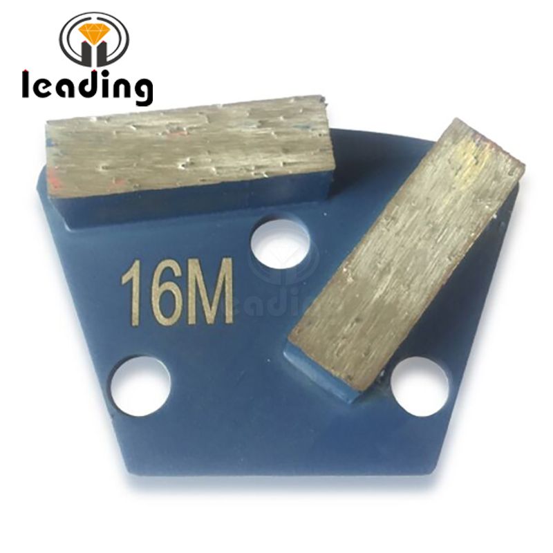 Two-Segment Concrete Floor Grinding Plate With 3x9mm Holes