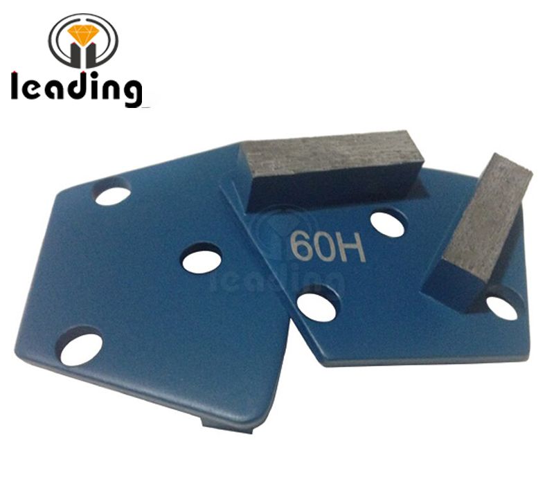 Two-Segment Concrete Floor Grinding Plate With 3x9mm Holes