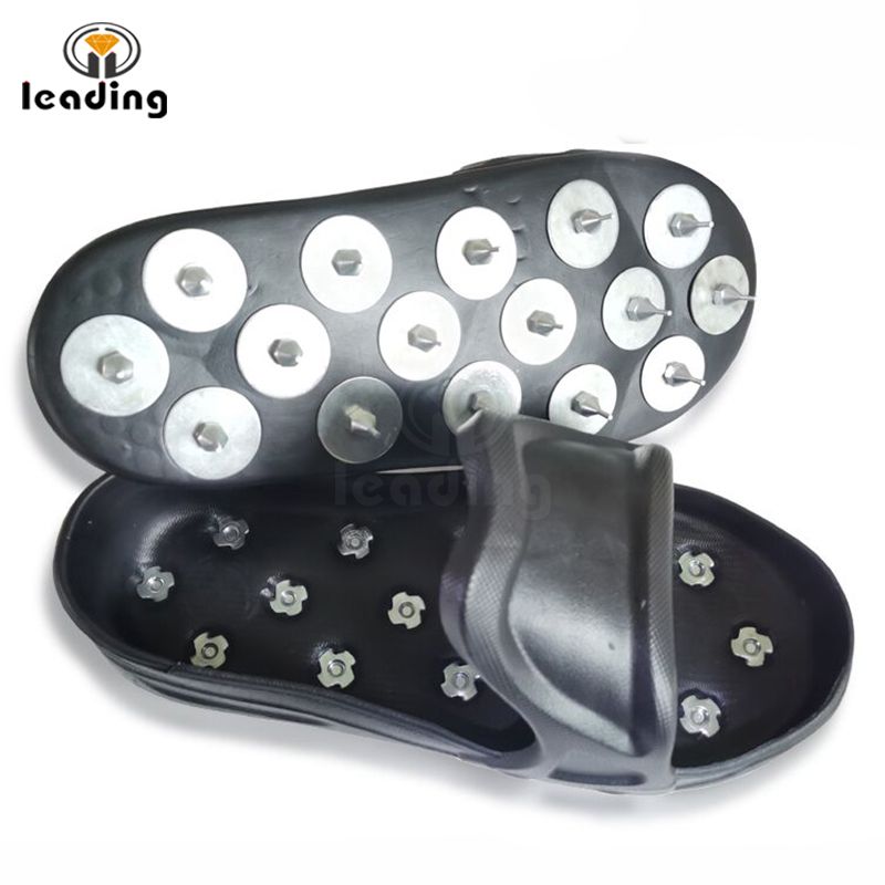 Flexible Spiked Shoes for Epoxy Floor Coating