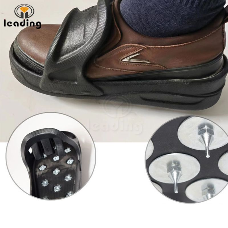 Flexible Spiked Shoes for Epoxy Floor Coating