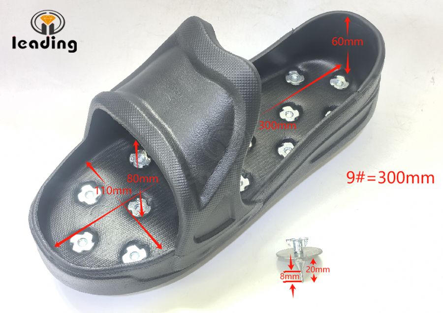 Flexible Spiked Shoes for Epoxy Floor Coating
