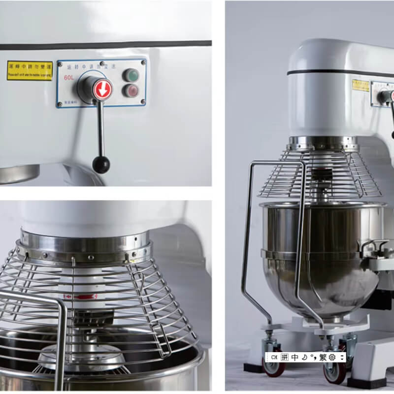 80L Stand Mixer with Hand Cart - Easy Transport
