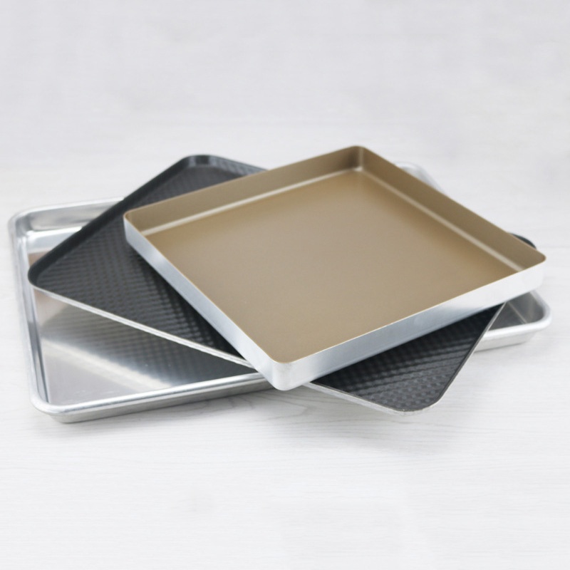 Aluminium Square Pizza Bake Tray for Oven Baking