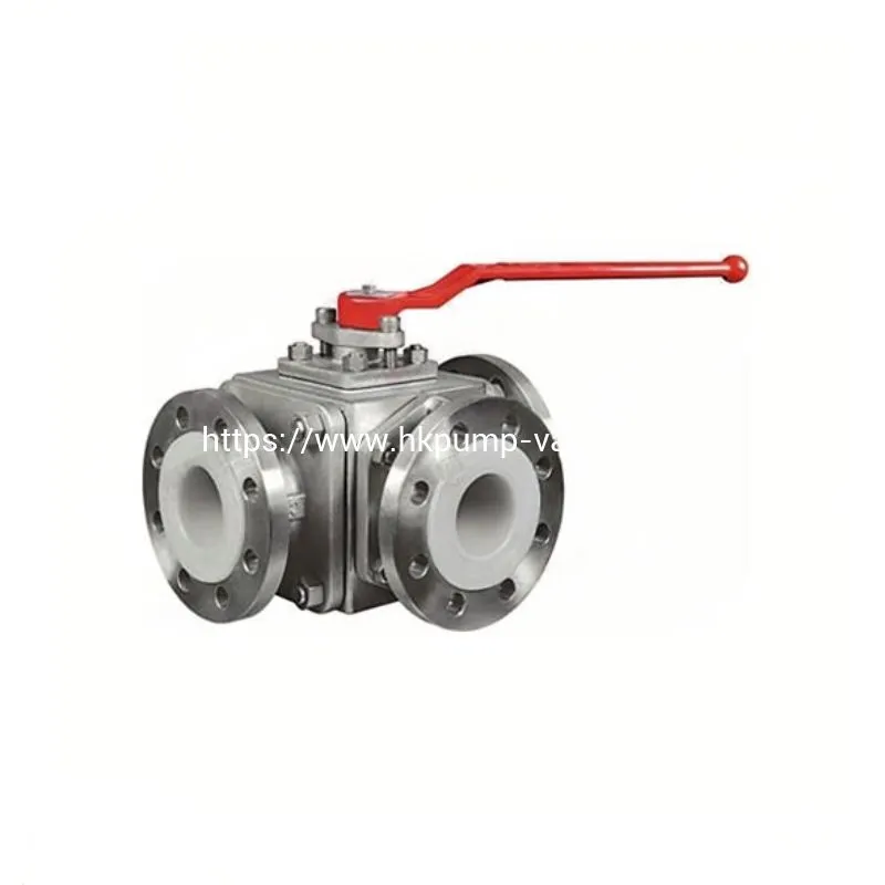 Three-way ball valve