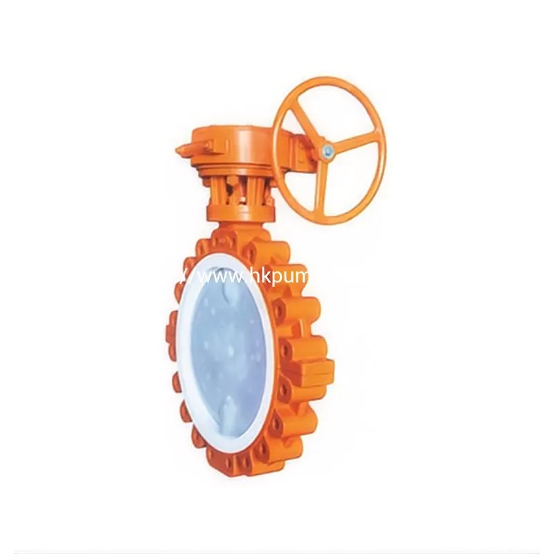 D371F4-150Lb Lug Butterfly Valve with Fluorine Lining