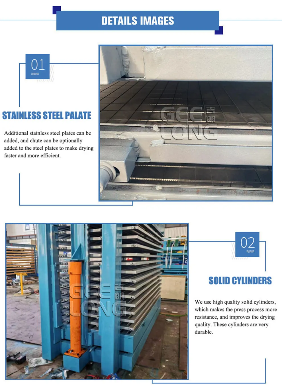 Square Tube Press Type Core Veneer Dryer, Veneer Drying Machine