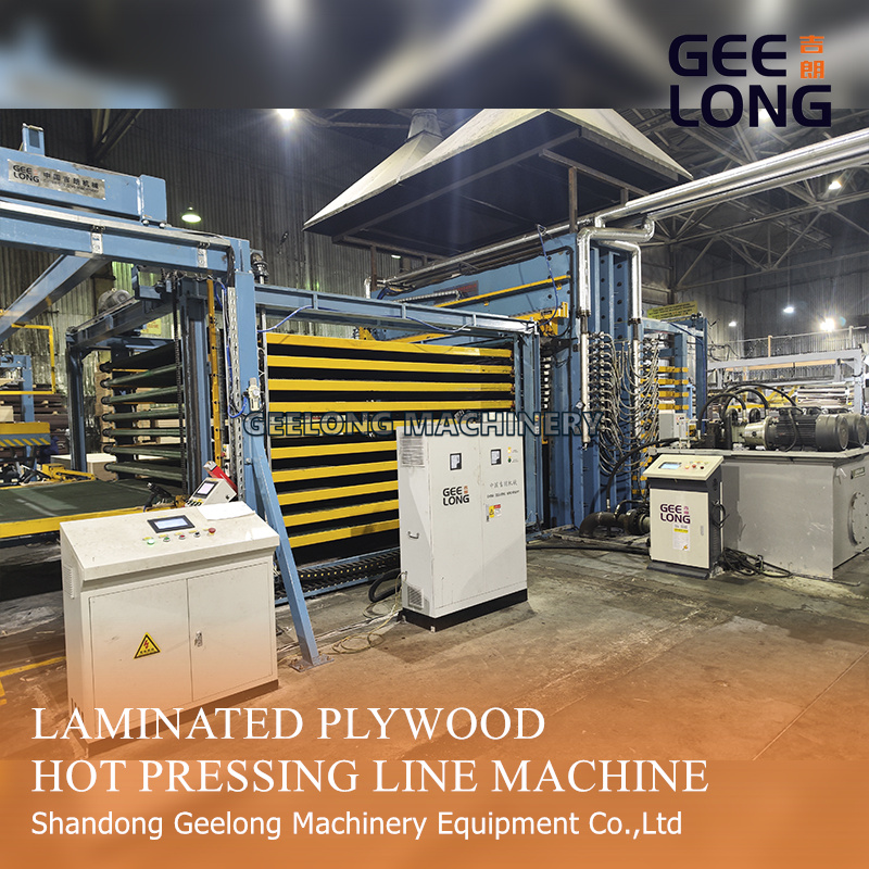 China 800T Film Laminated Plywood Hot Pressing Line