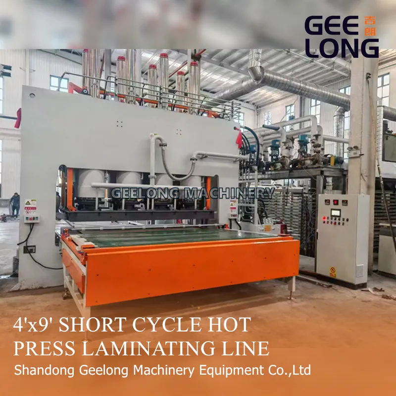 High-Speed 4x9 ft Short Cycle Hot Press for Melamine Panel Lamination