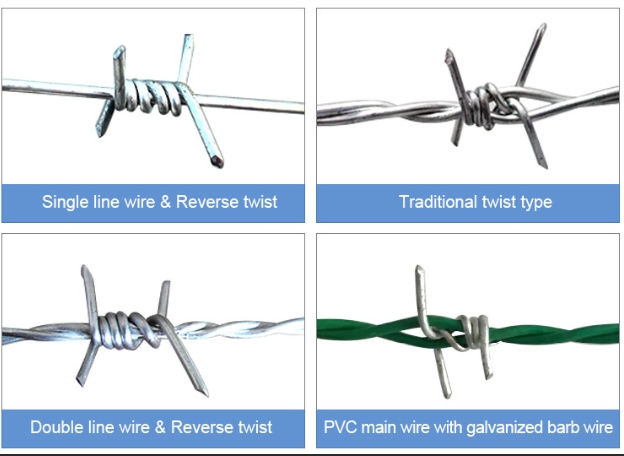 High-Quality Galvanized & PVC Coated Barbed Wire for Enhanced Security