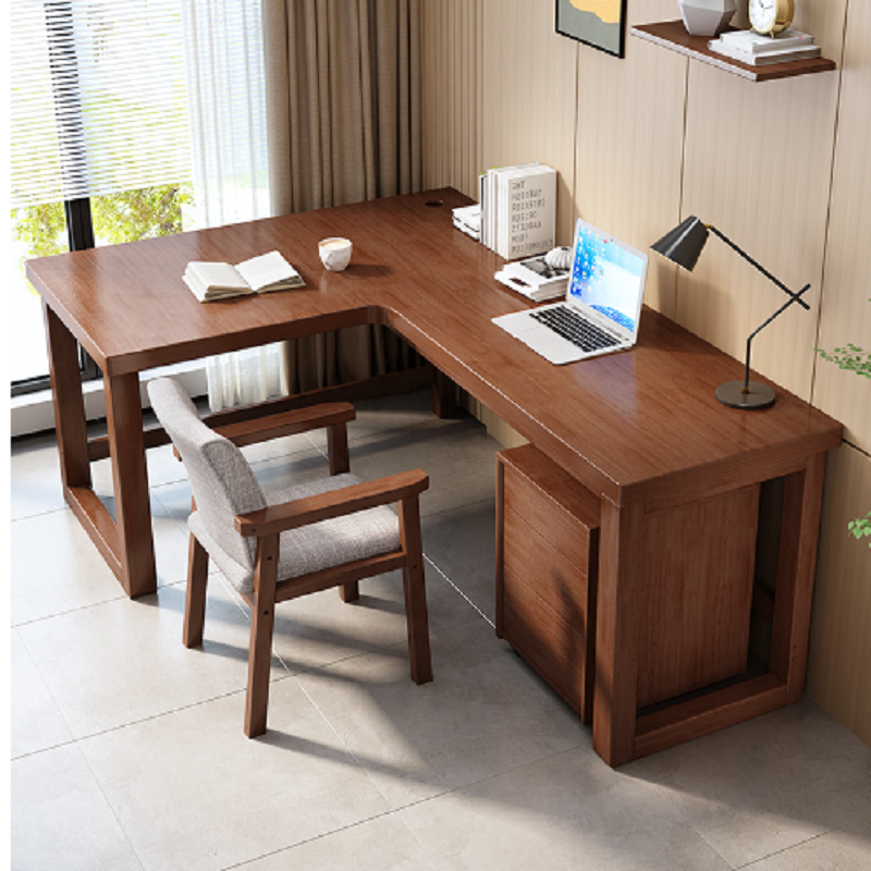 Solid wood desk study table