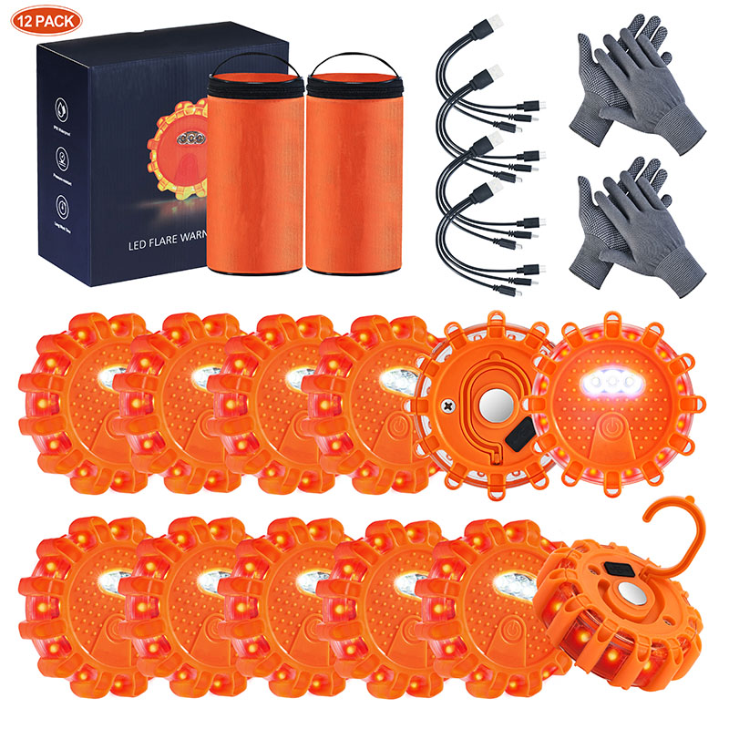 DK Waterproof Emergency Road Flare with Magnet - LED Beacons
