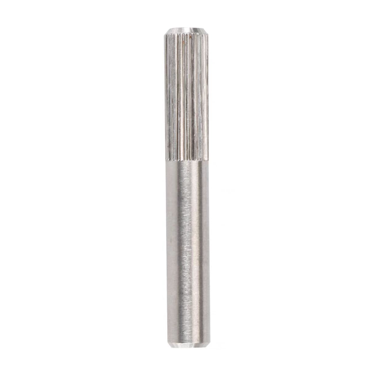 Precision Milled Stainless Steel knurled pins- CNC Machined 316L