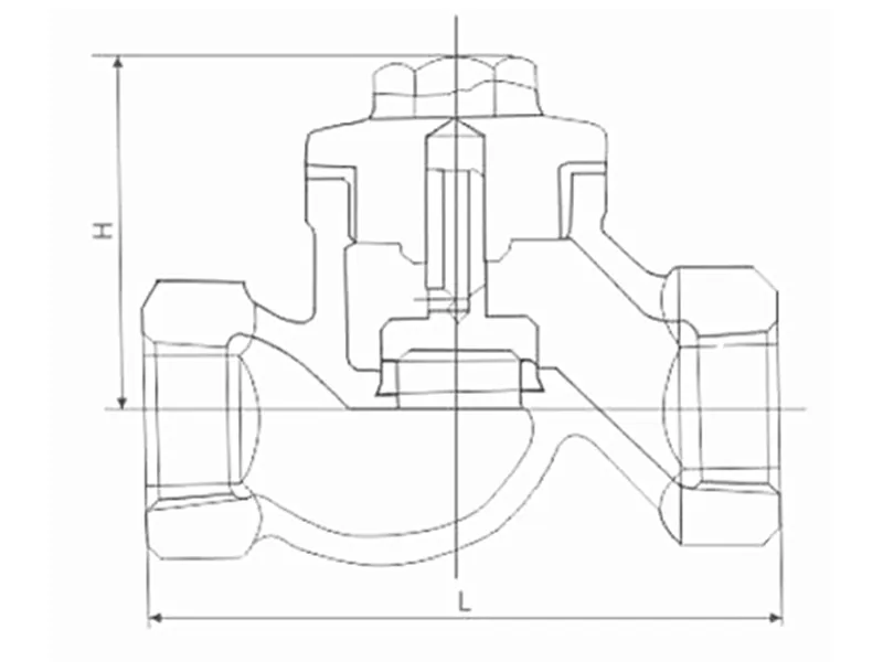 Internal Thread Lift Check Valve
