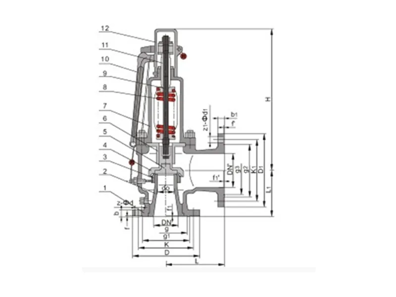 A48Y Fall Lift Safety Valve With Wrench