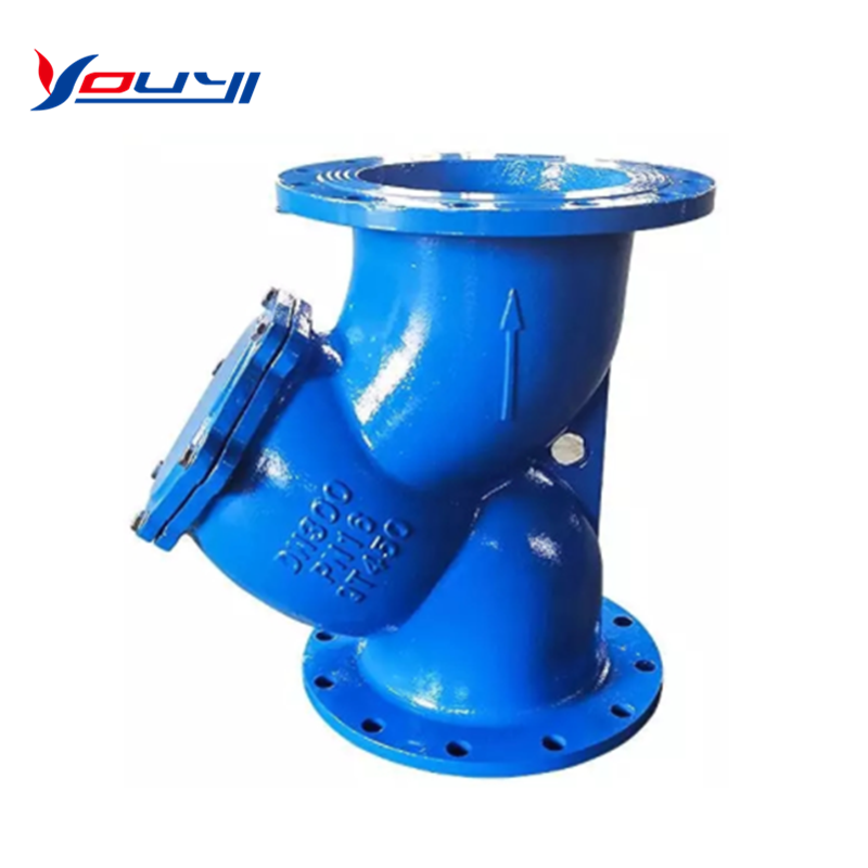 GL41H-16Q Y type Ductile Iron Strainer