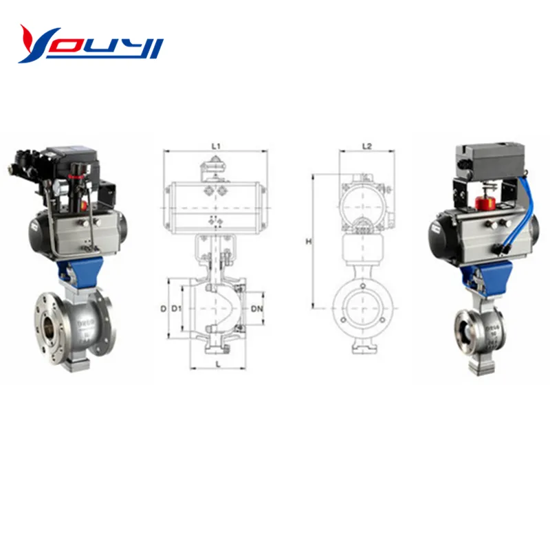 VQ647H、VQ677H Pneumatic V-Type Adjusting Ball Valve