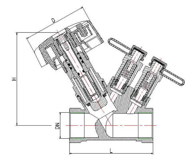 Heavy Type Brass Static Digital Lock Balance Valve