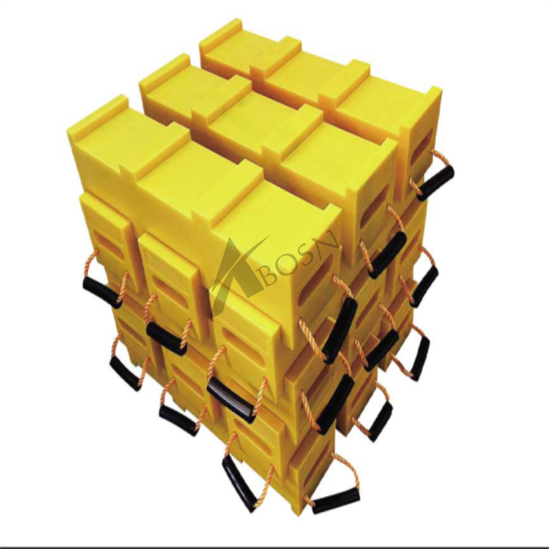 Crane Plastic Leg Support Brace Plastic Cribbing blocks