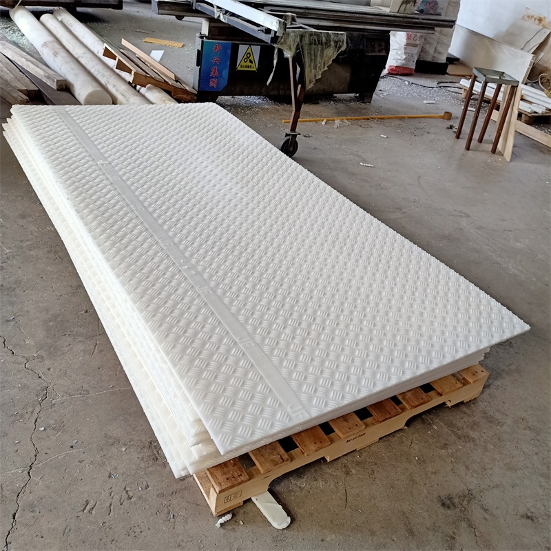 White HDPE Track Road Floor Temporary Ground Mat Protection Road Mats