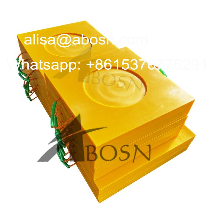 Lightweight Portable Mobile Plastic Mobile Crane Outrigger Pads for ...