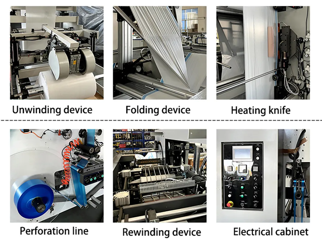 Interleaved Draw Tape Garbage Bag on Roll Making Machine, Plastic Bag ...