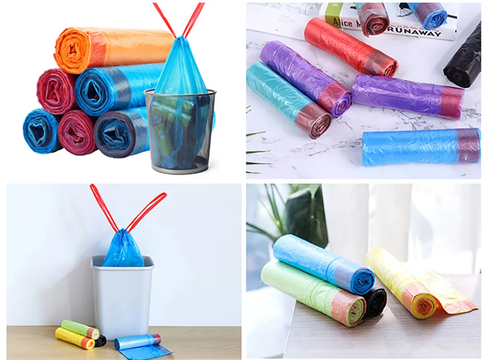 Interleaved Draw Tape Garbage Bag on Roll Making Machine, Plastic Bag ...