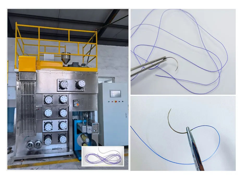pga polylactic acid surgical sutures yarn thread spinning machine