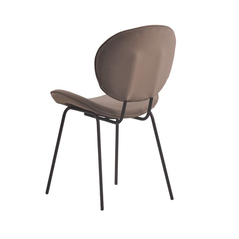 Circular Seat Dining Chair With Backrest