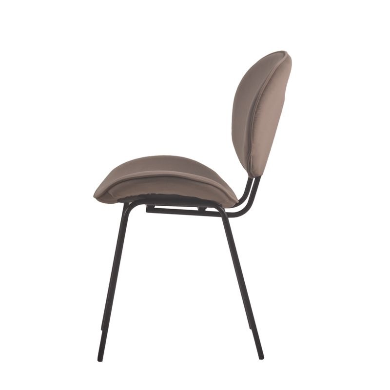 Circular Seat Dining Chair With Backrest