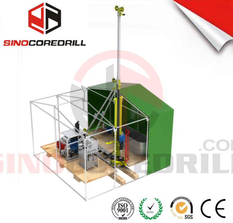 300m Portable Full Hydraulic Core Drilling Rig
