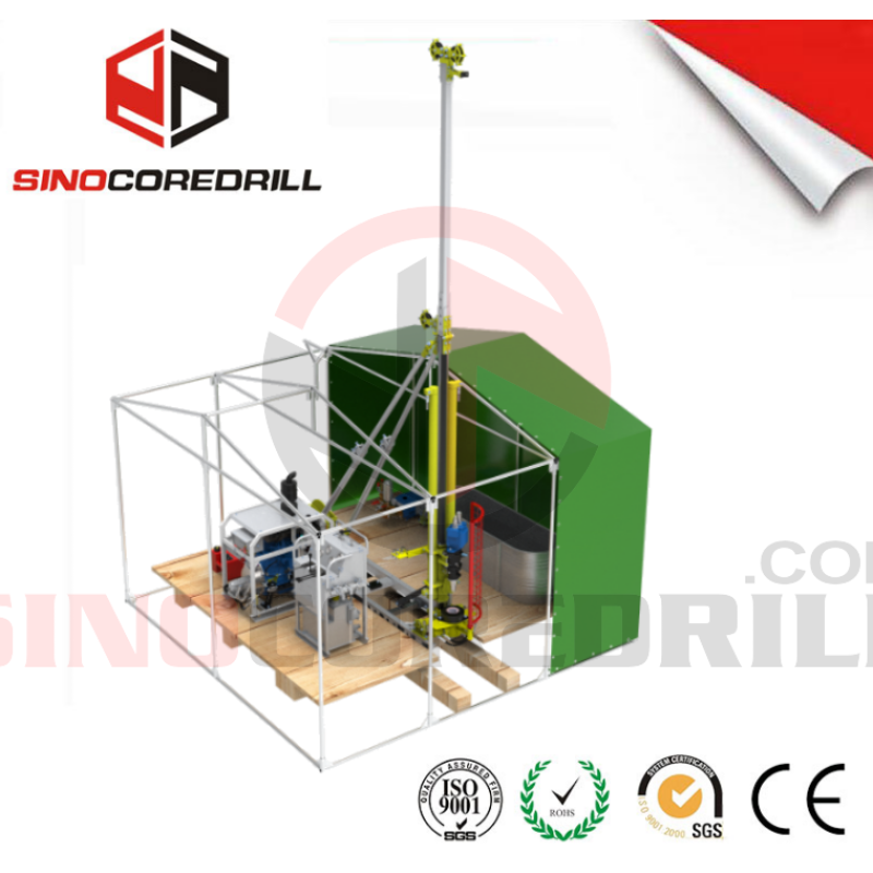 Easy To Assemble Portable Full Hydraulic Core Drilling Rig