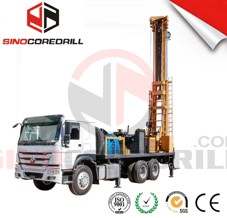 JS600 Truck Mounted Water Well Drilling Rig With Max Drilling Depth 600m
