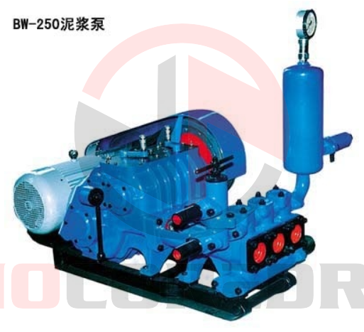 BW250 250L Output 6MPa Mine Horizontal Triplex Mud Pump
