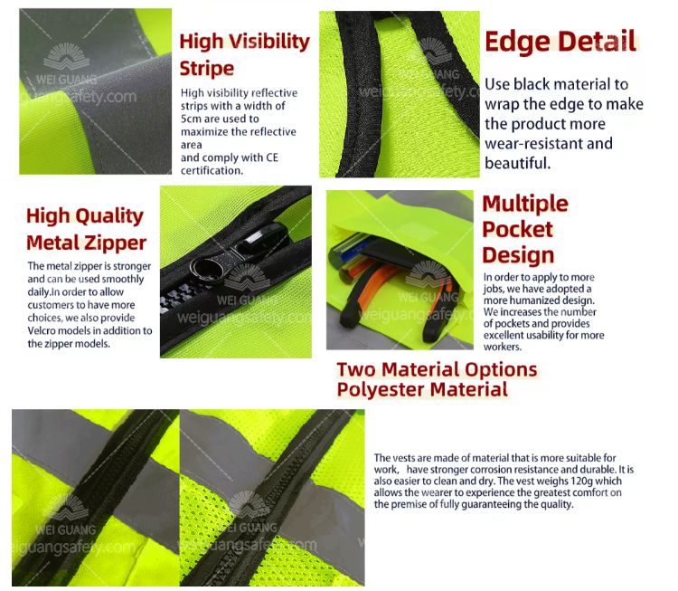 High Visibility Reflective Orange Safety Vest