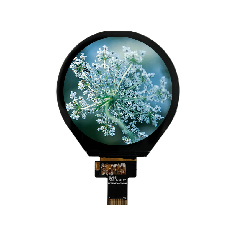 3.4” MIPI TFT Round Display for Smart Speakers