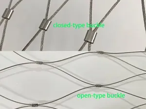 Stainless steel wire rope mesh net/flexible stainless steel rope mesh ...