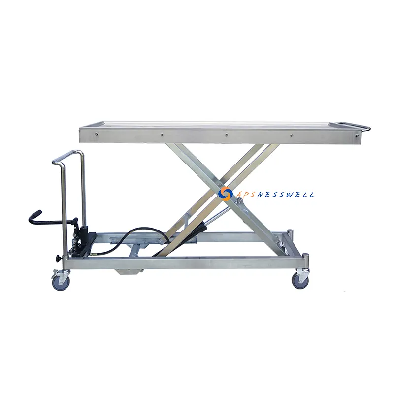 Cadaver Lift,Mortuary Dead Body Trolley,Mortuary Hydraulic Body Lift
